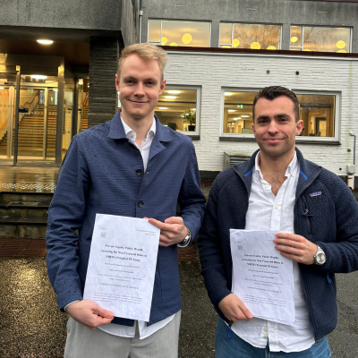 Masteroppgave hedret: – Det var veldig stas! | NHH